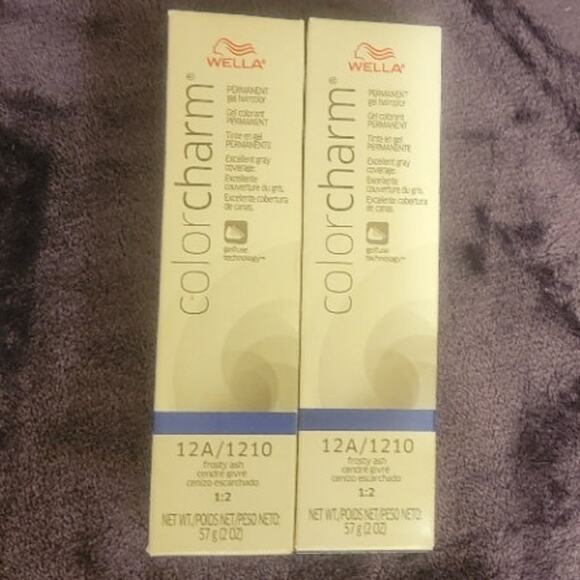 Wella | Hair | 2 Pack Wella Color Charm Gel Hair Color 2aa Ash Blue ...